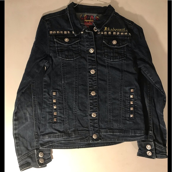 Akademiks | Jackets & Coats | Akademiks Size Dark Blue Denim Girls ...